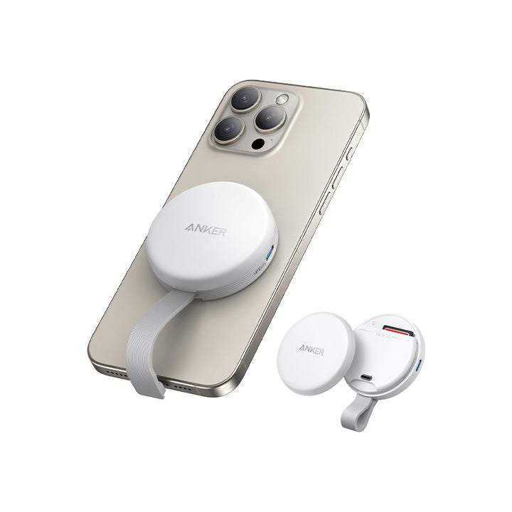 Anker MagGo USB-C Portable Magnetic SD Card Reader with Built-In Cable ...