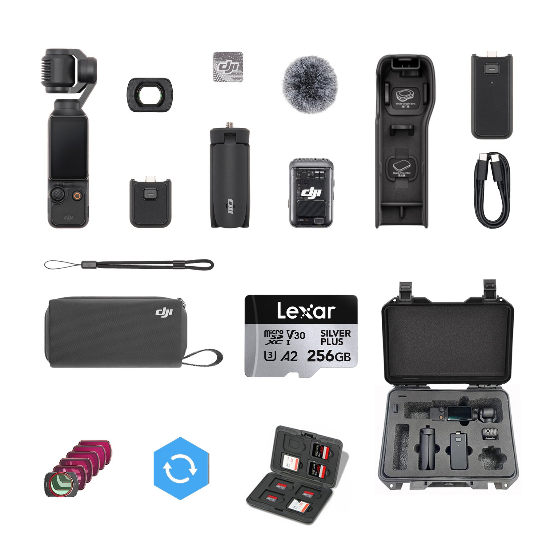DJI Osmo Pocket 3 Handheld Camera Creator Combo - Scene Master Bundle ...