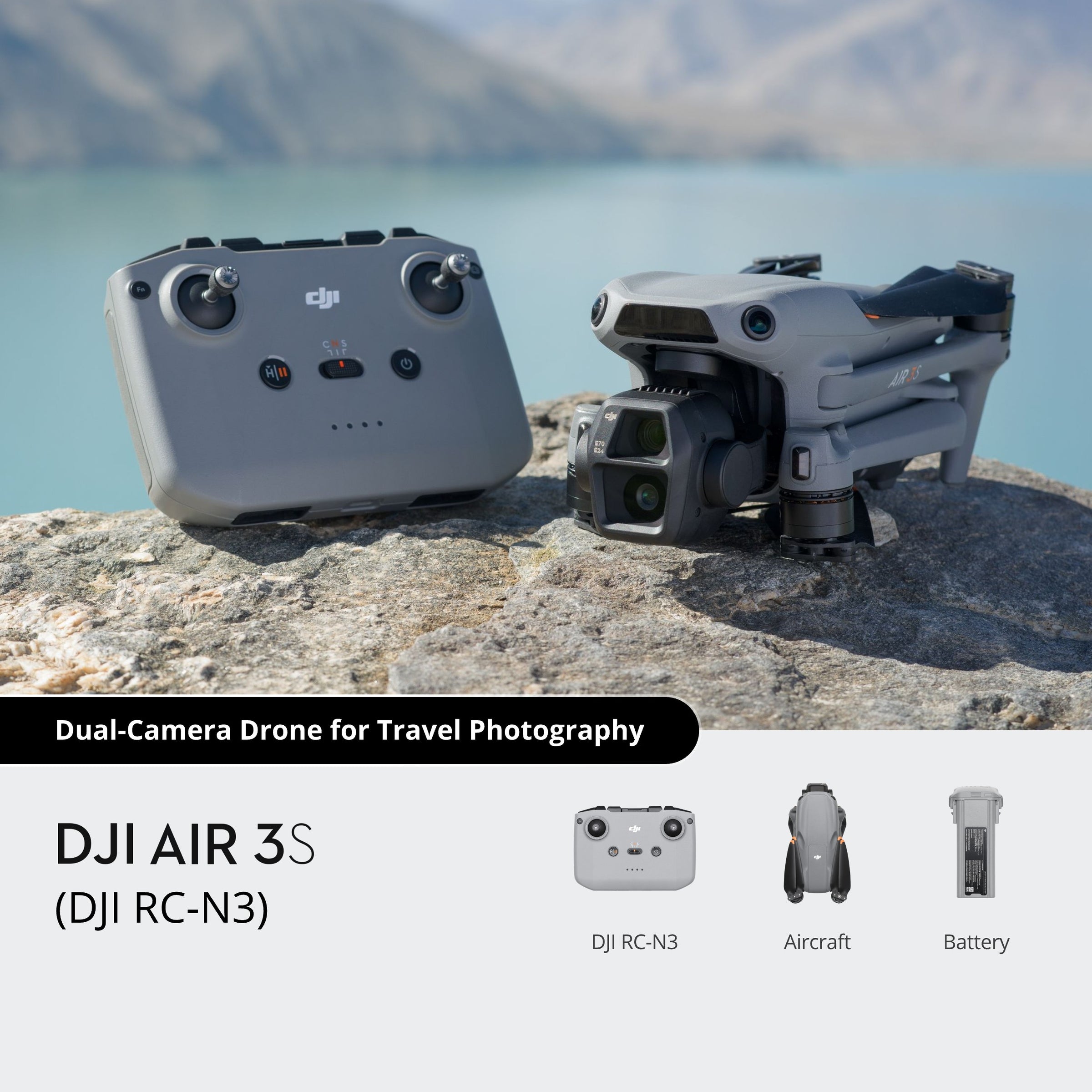 DJI Air 3S with RC-N3 Controller | DJI Hasselblad